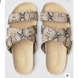 American Eagle Outfitters | Shoes | American Eagle Snake Print Sandal ...